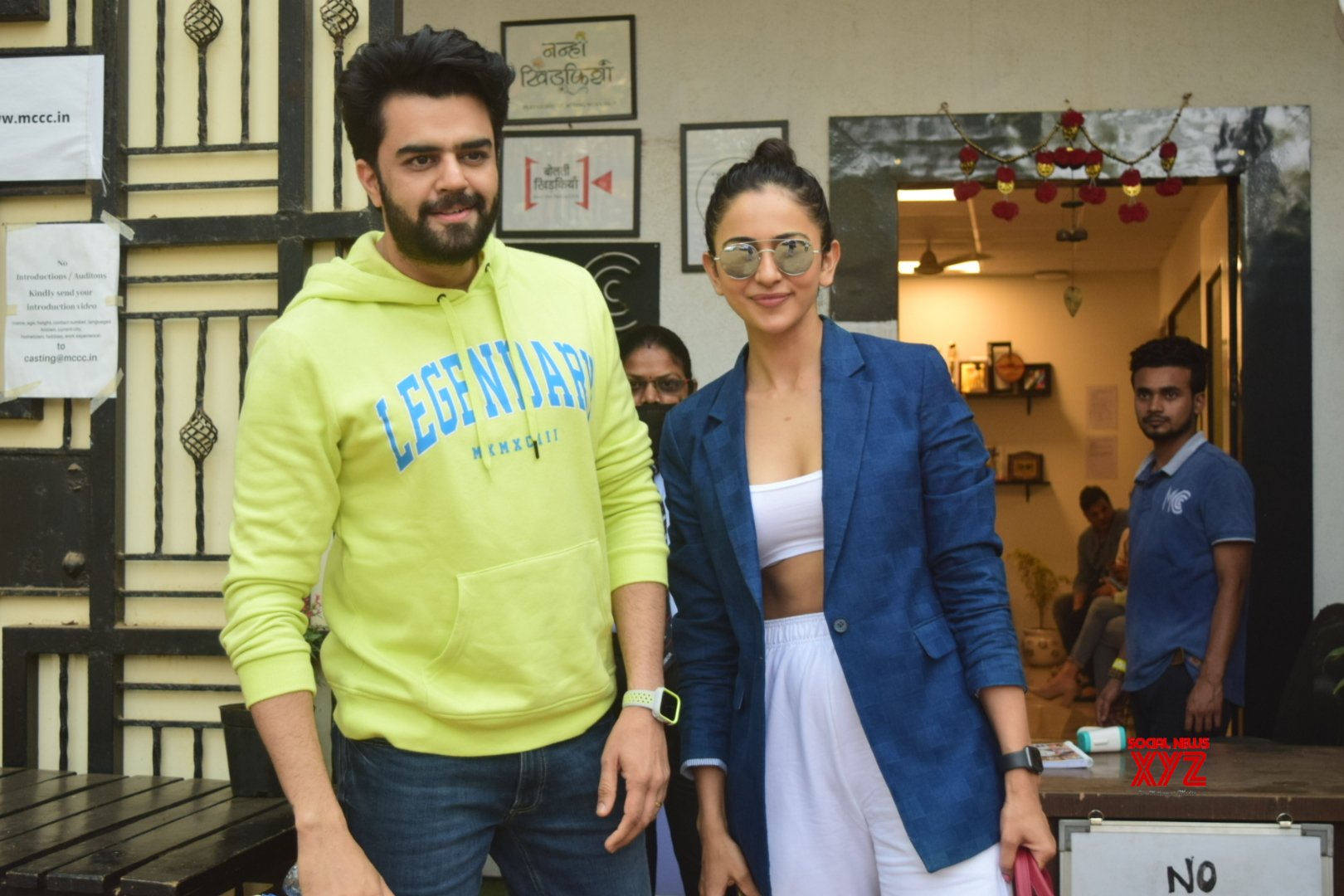 Rakul Preet Singh And Manish Paul Mukesh Chhabra Post Meeting At Mukesh ...