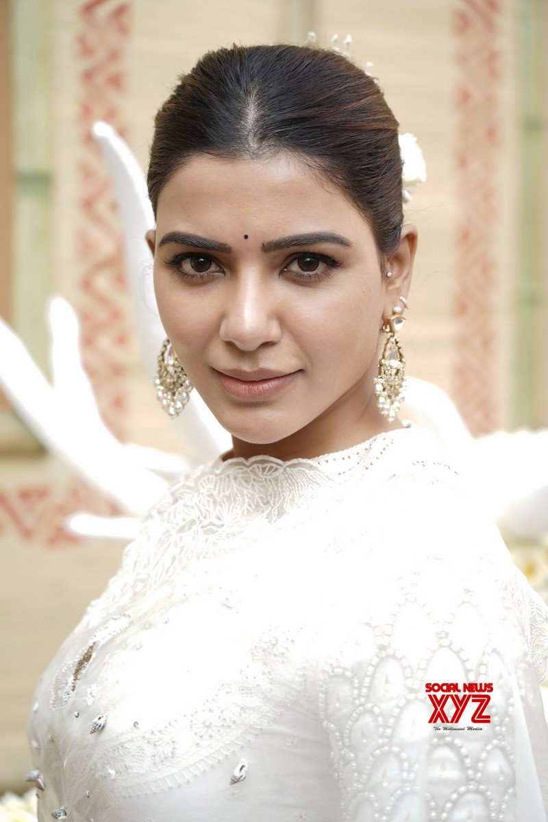 Actress Samantha Stills From Shakunthalam Movie Launch - Social News XYZ