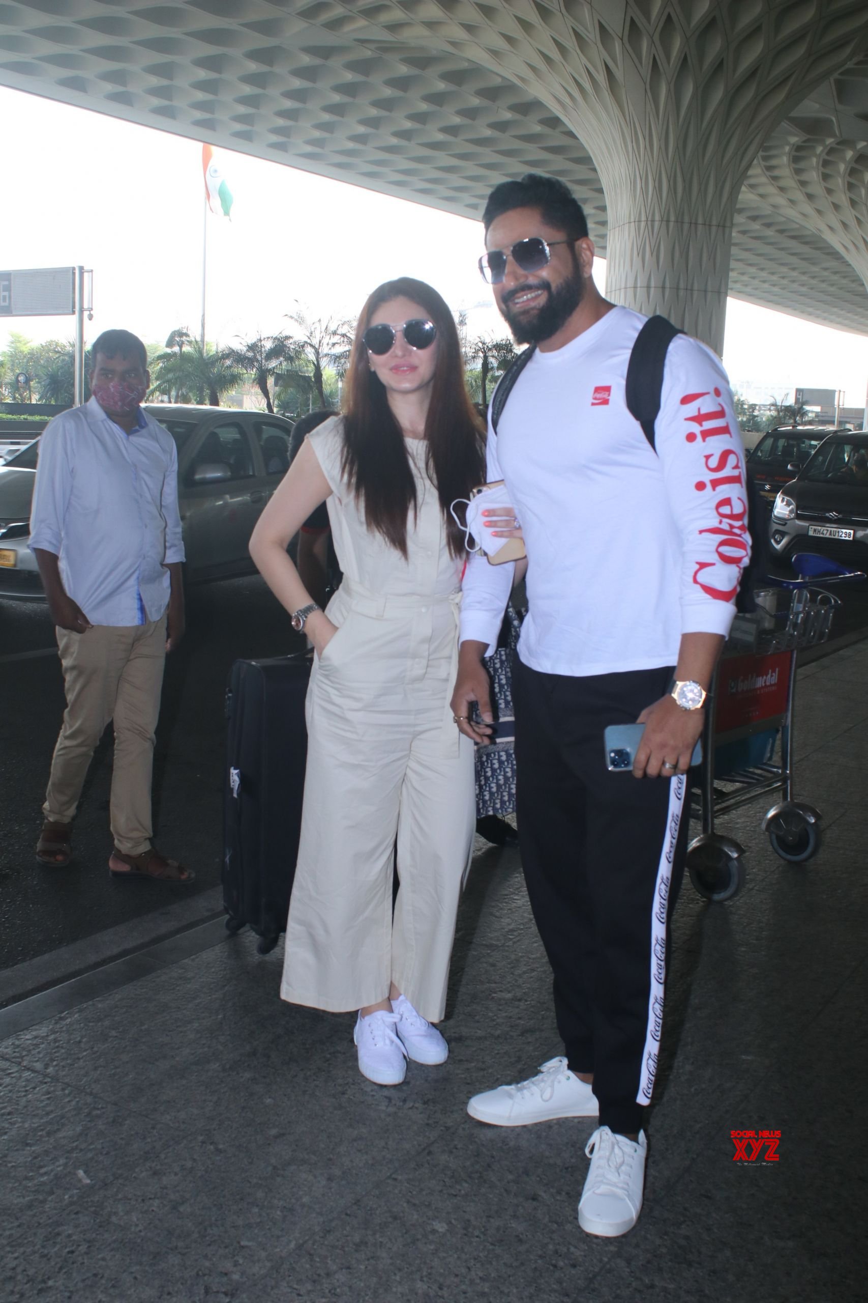 Shefali Jariwala And Husband Parag Tyagi Spotted At Airport Departure ...