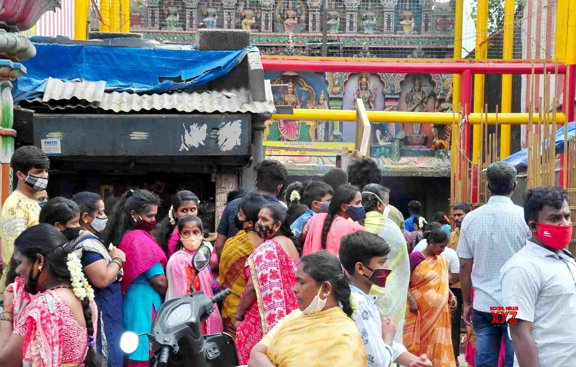 Bengaluru: Devotees performing Ashada Amavasya Pooja at Annamma Devi ...