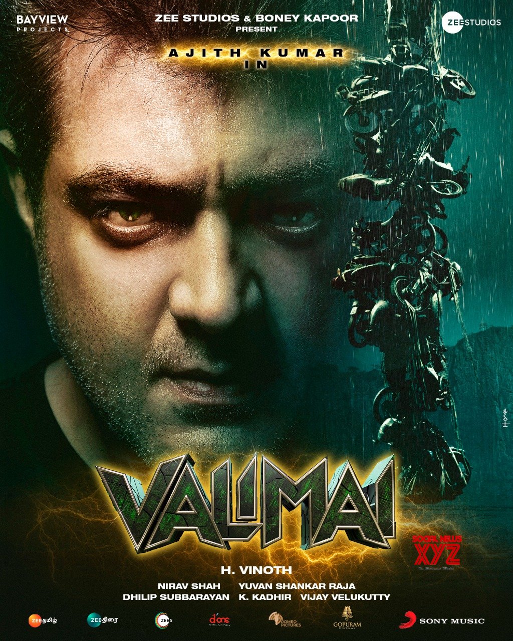 Ajith's Latest Sensation Valimai First Look Posters - Social News XYZ