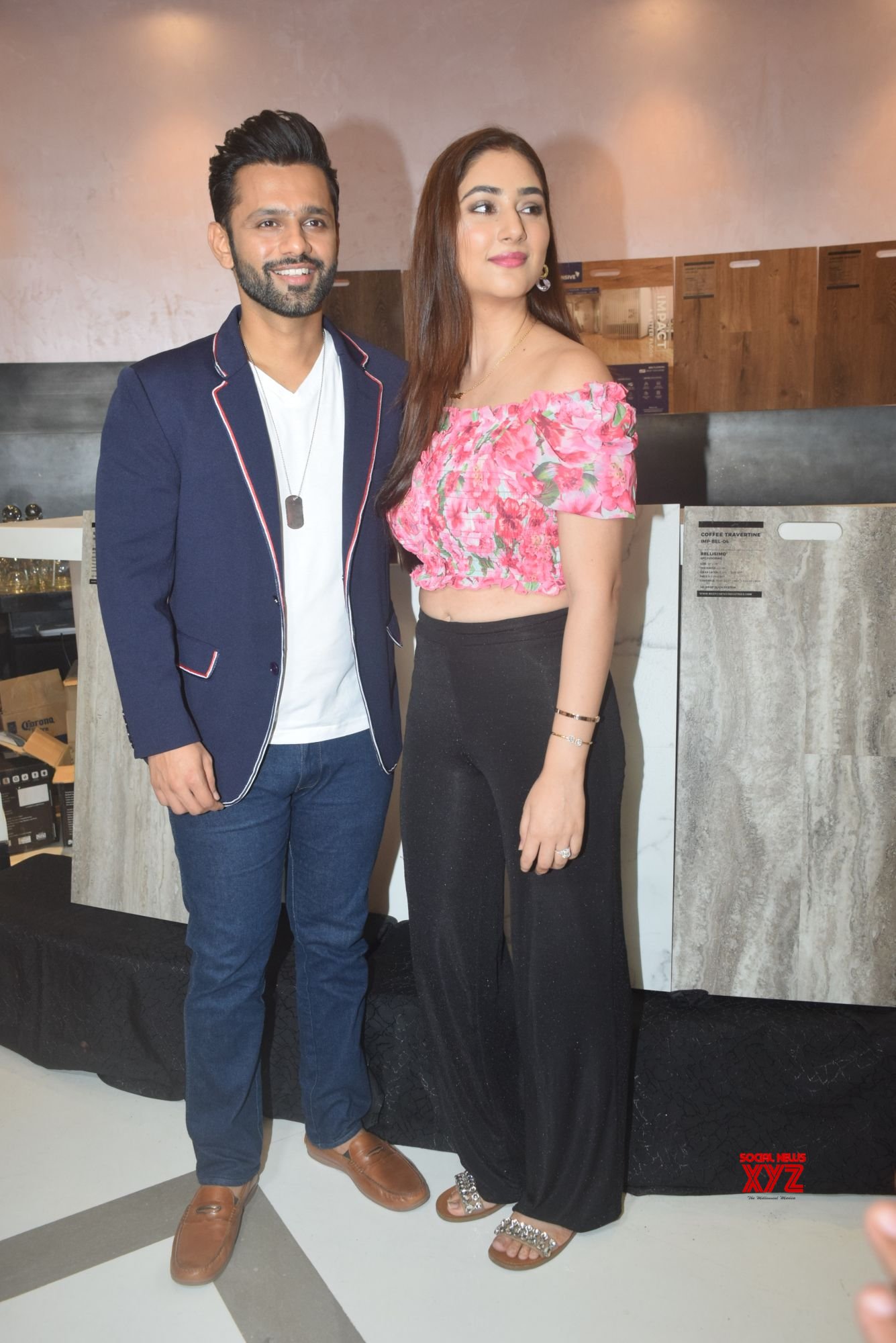 Rahul Vaidya & Disha Parmar Grace The Launch Of Responsive Floors AD ...