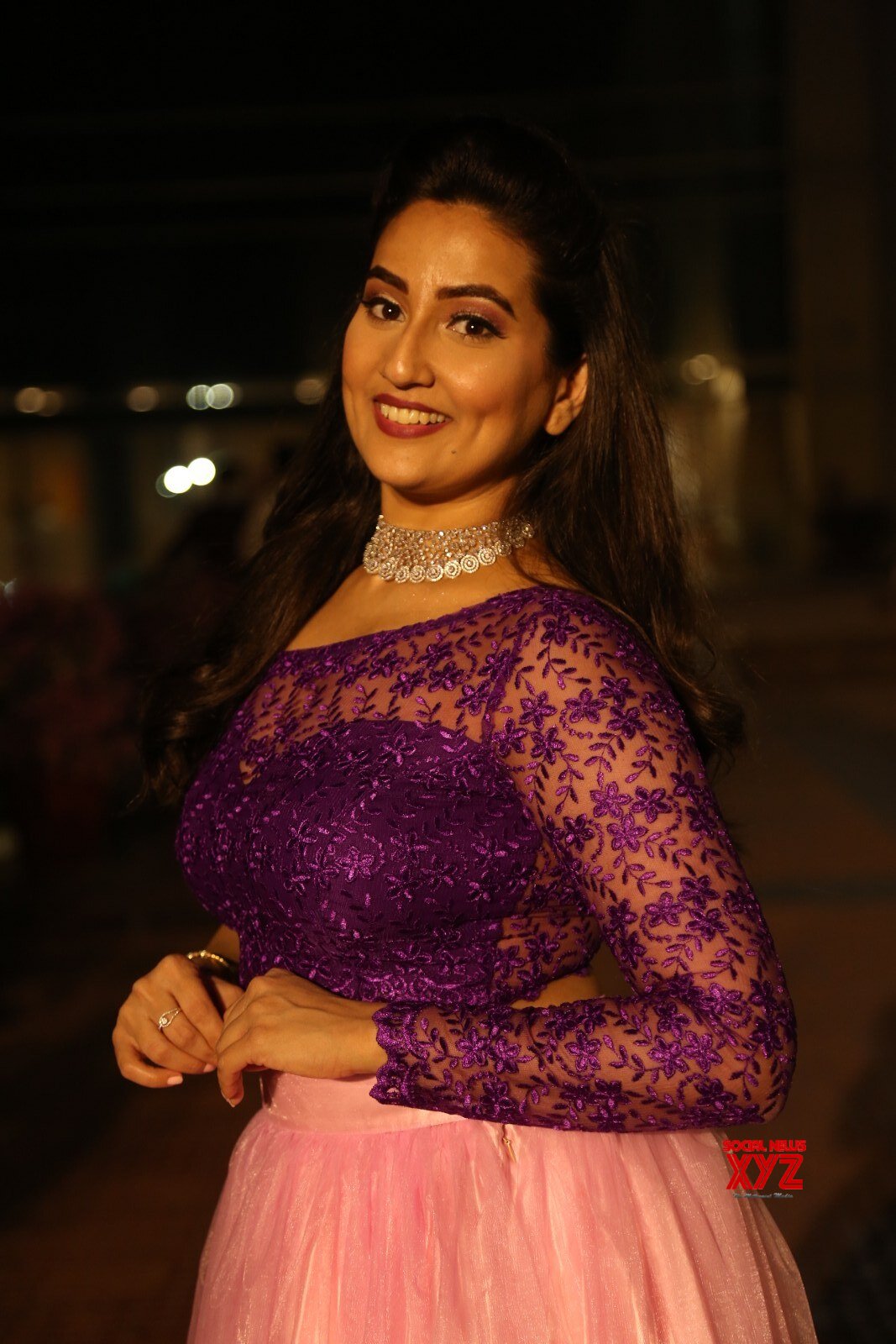 Anchor Manjusha Stills From Pushpaka Vimanam Trailer Launch - Social ...