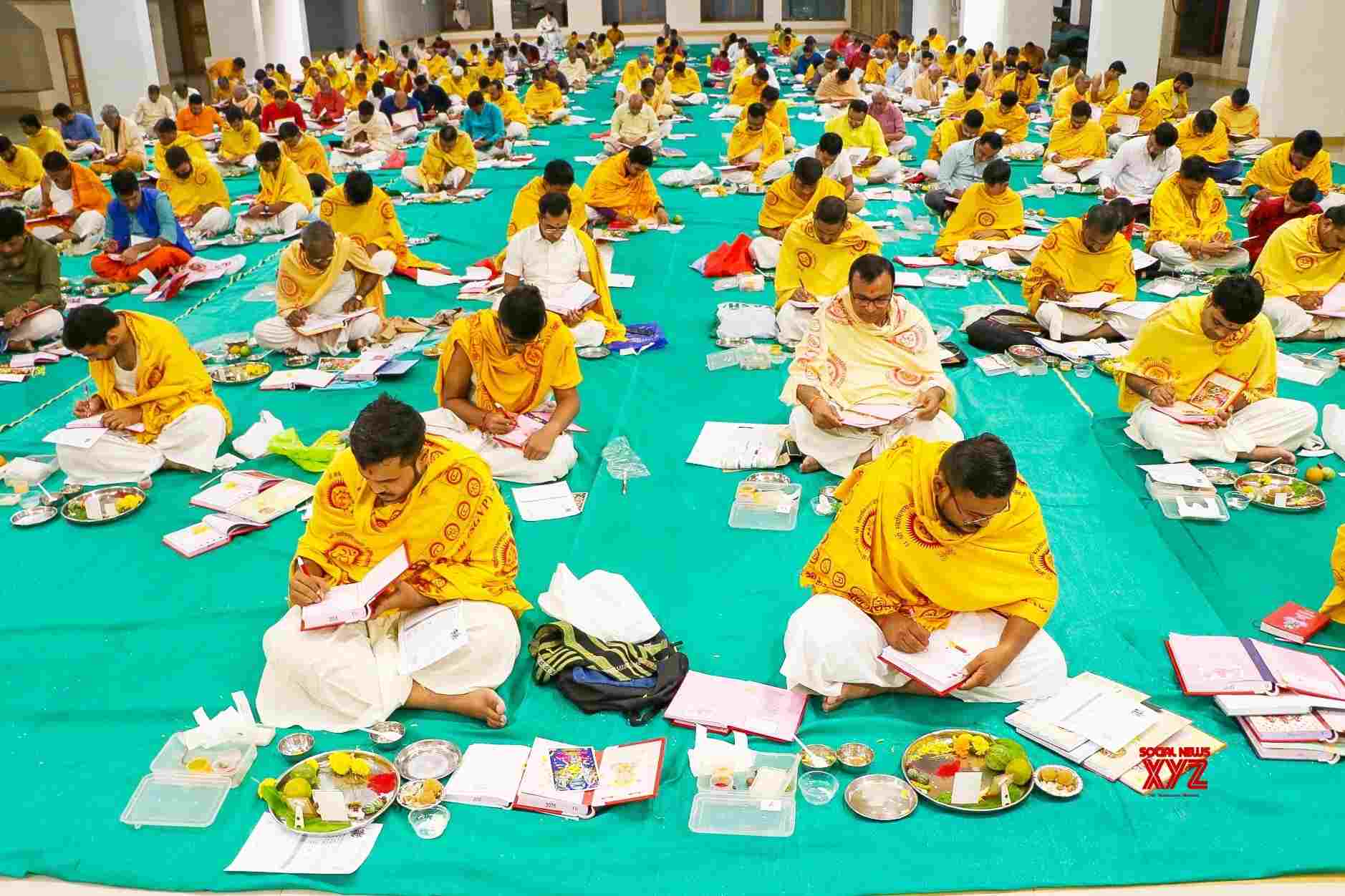 : Ahmedabad : Indian traders perform rituals during a mass prayer ...
