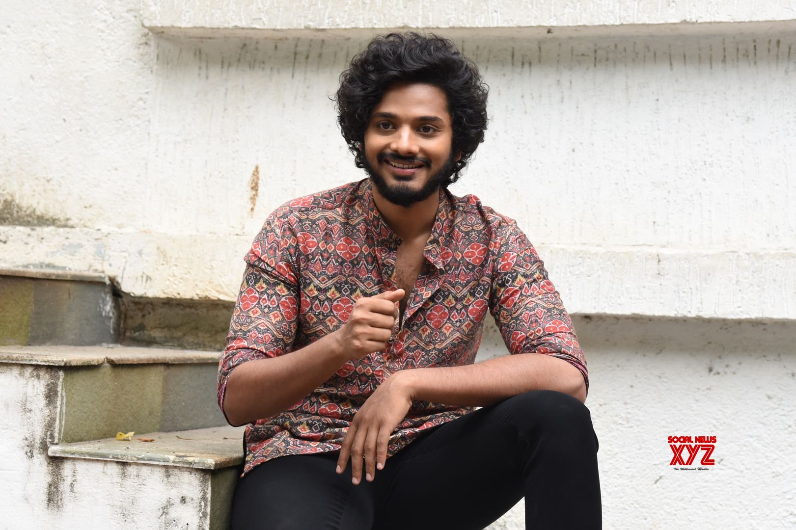 Teja Sajja Stills From Adbutham Movie Interview - Social News XYZ