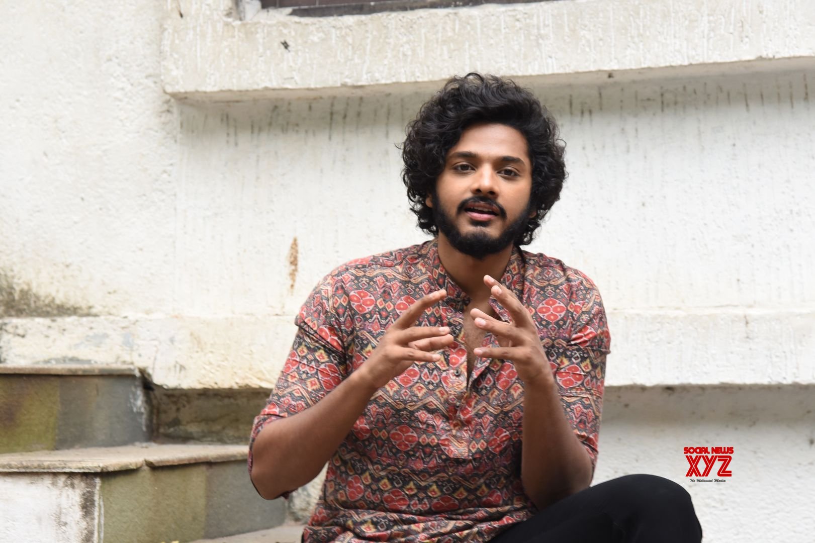 Teja Sajja Stills From Adbutham Movie Interview - Social News XYZ