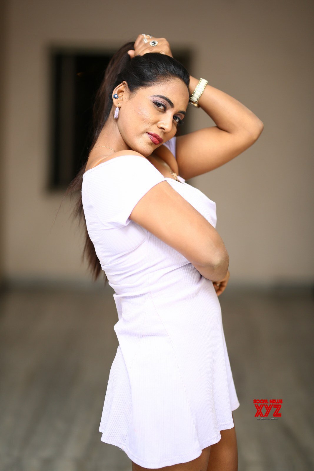 Actress Meghana Chowdary Stills From Gelupu Geetha Datithe Movie Teaser ...