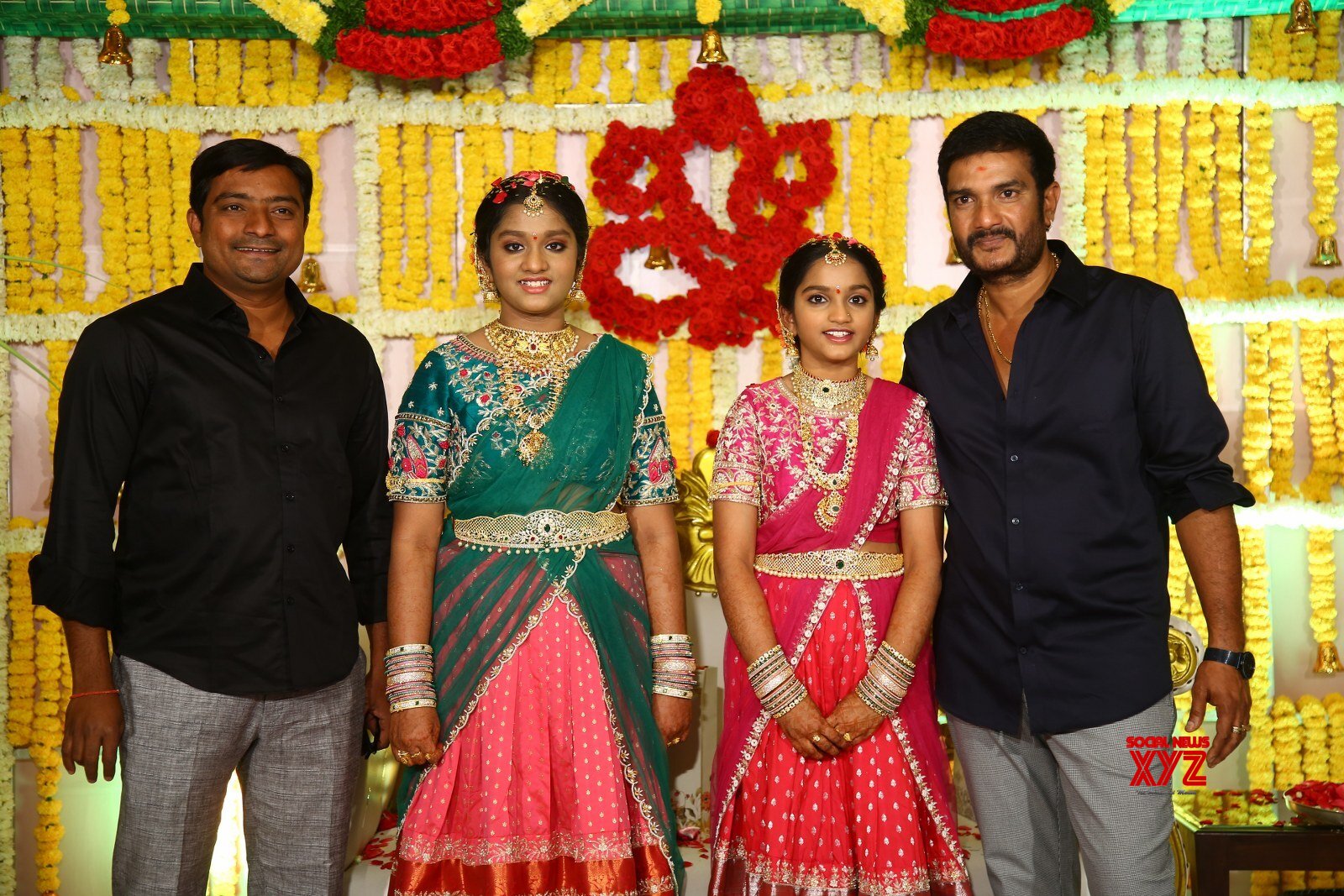 Tollywood Celebrities At Raviteja Manger Srinivasa Raju Daughters Half ...