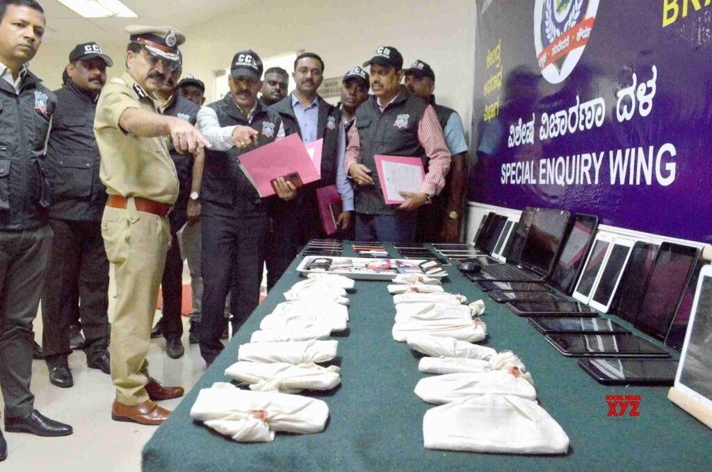 Bengaluru: Police Commissioner Pratap Reddy and CCB officials inspect ...