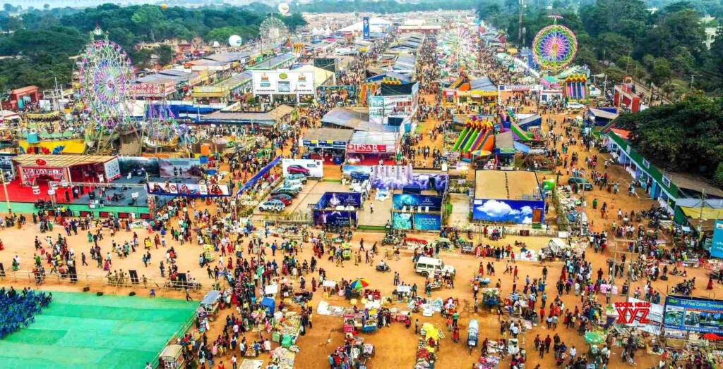 Cuttack: An aerial view of the famous Baliyatra festival in Cuttack # ...