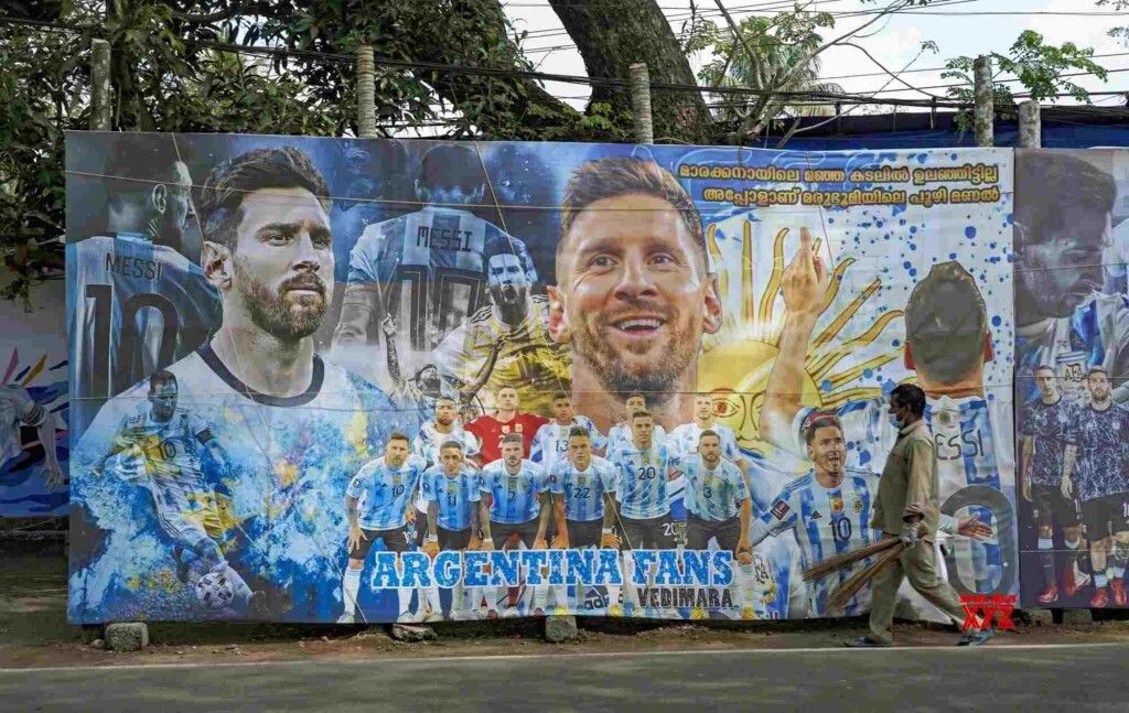 Kochi: A banner of Footballer Lionel Messi put up #Gallery - Social ...