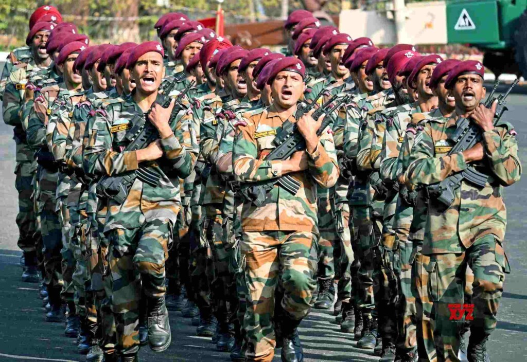 Bengaluru: Army jawans during a rehearsal ahead of Army Day #Gallery ...