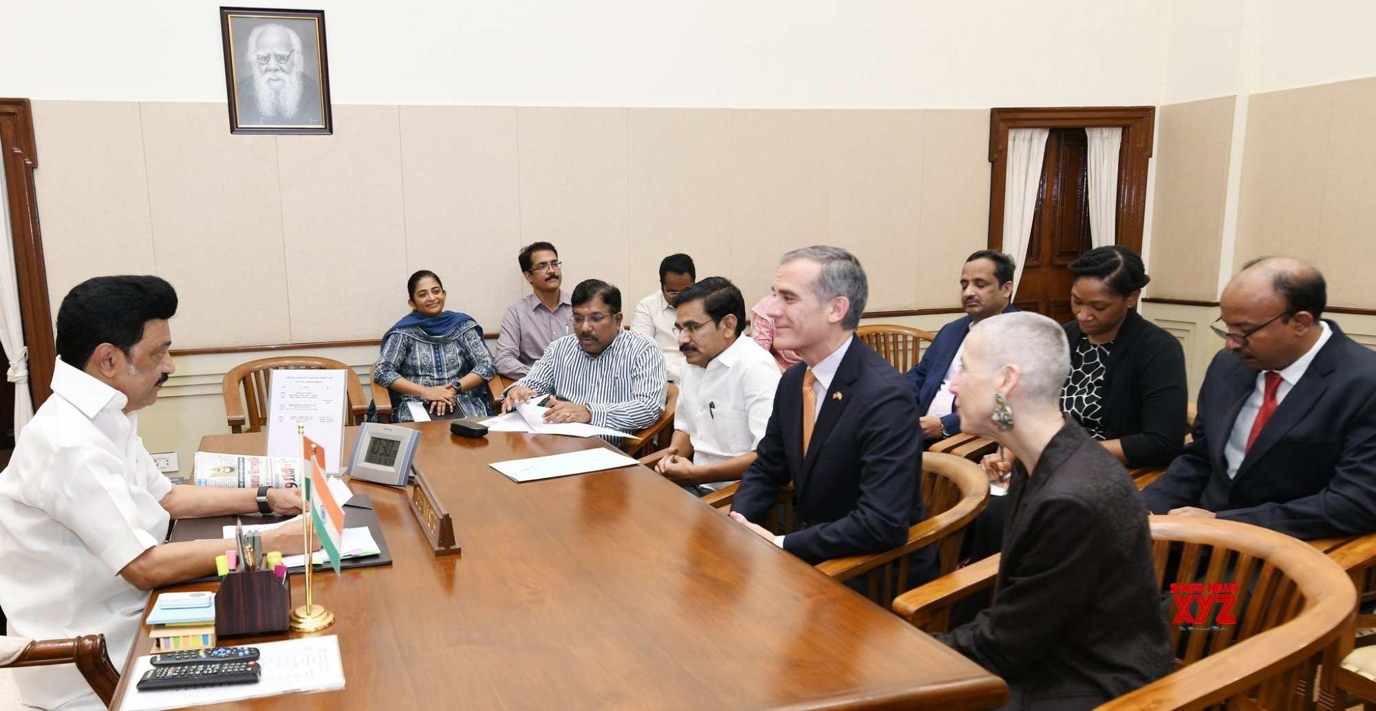 Chennai Chief Minister Of Tamil Nadu Mk Stalin With U S Ambassador In