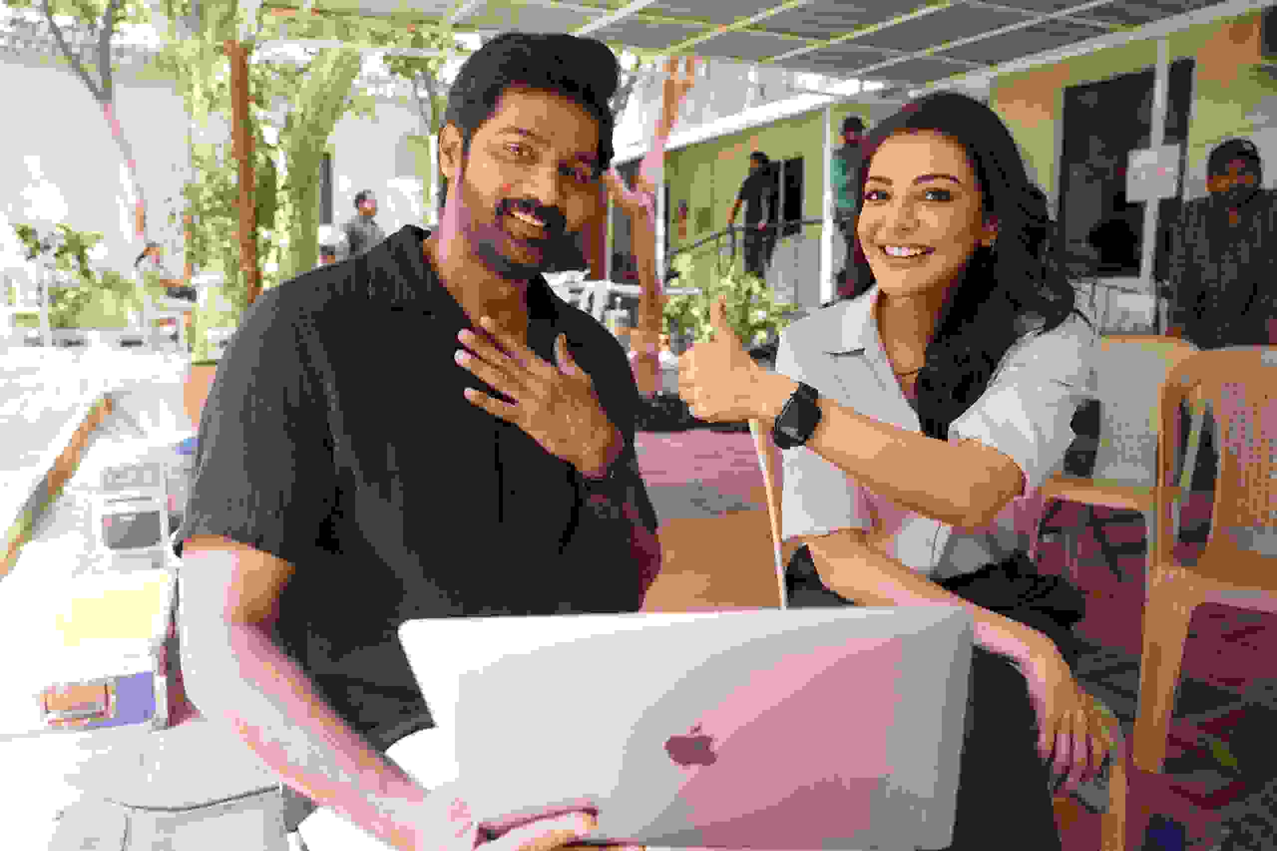 Queen Kajal Aggarwal shared Naveen Chandra's "Inspector Rishi" web series trailer on social ...