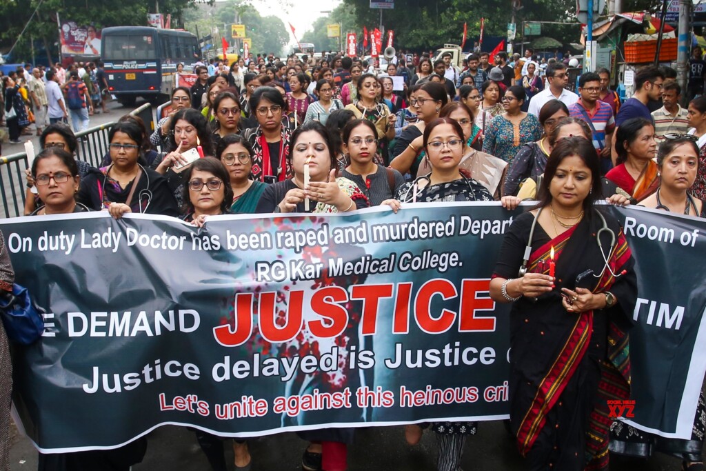 Kolkata: Doctors take part in a protest march following the death of a ...
