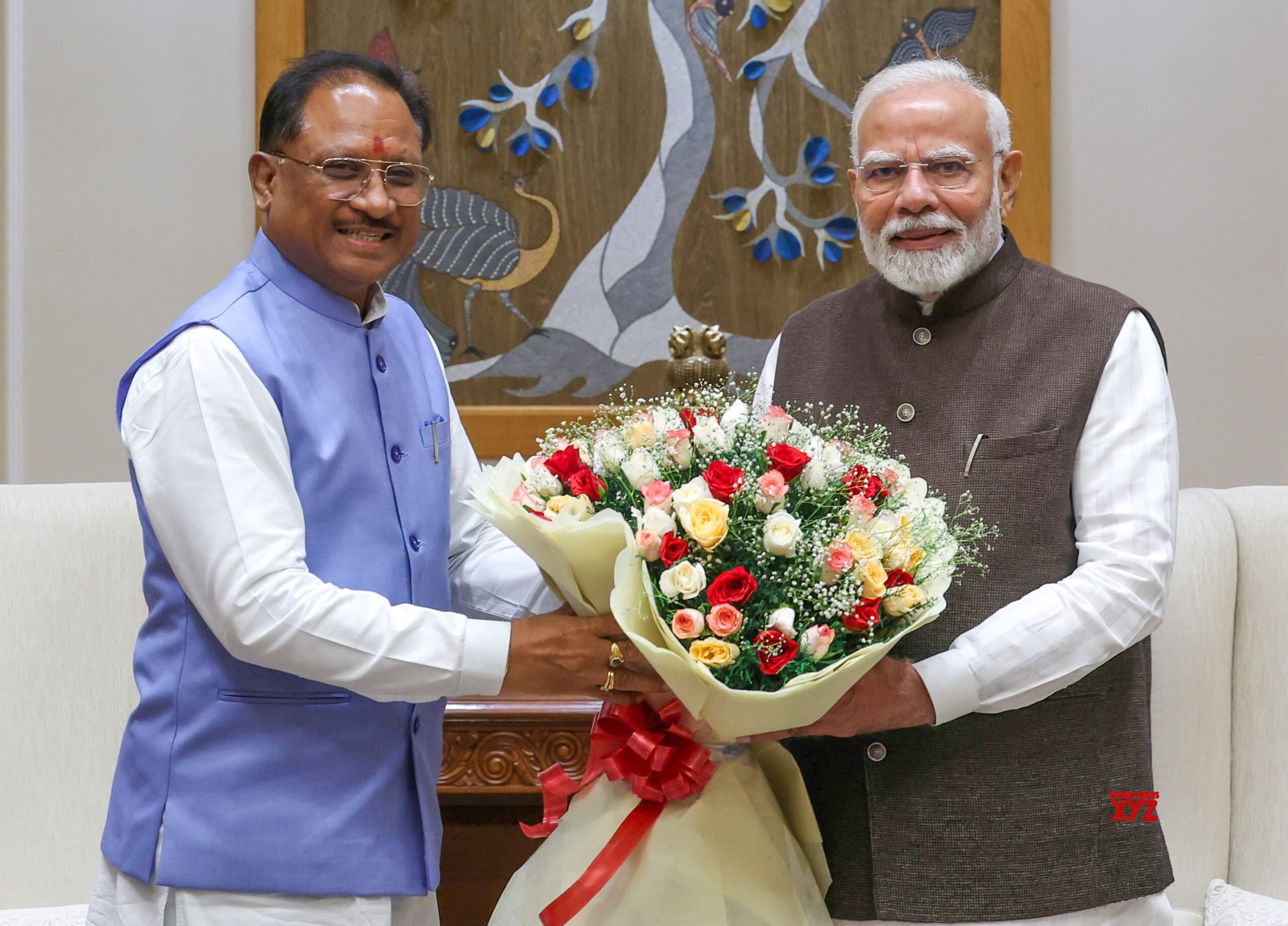 New Delhi: Chhattisgarh Chief Minister Vishnu Deo Sai meets Prime ...