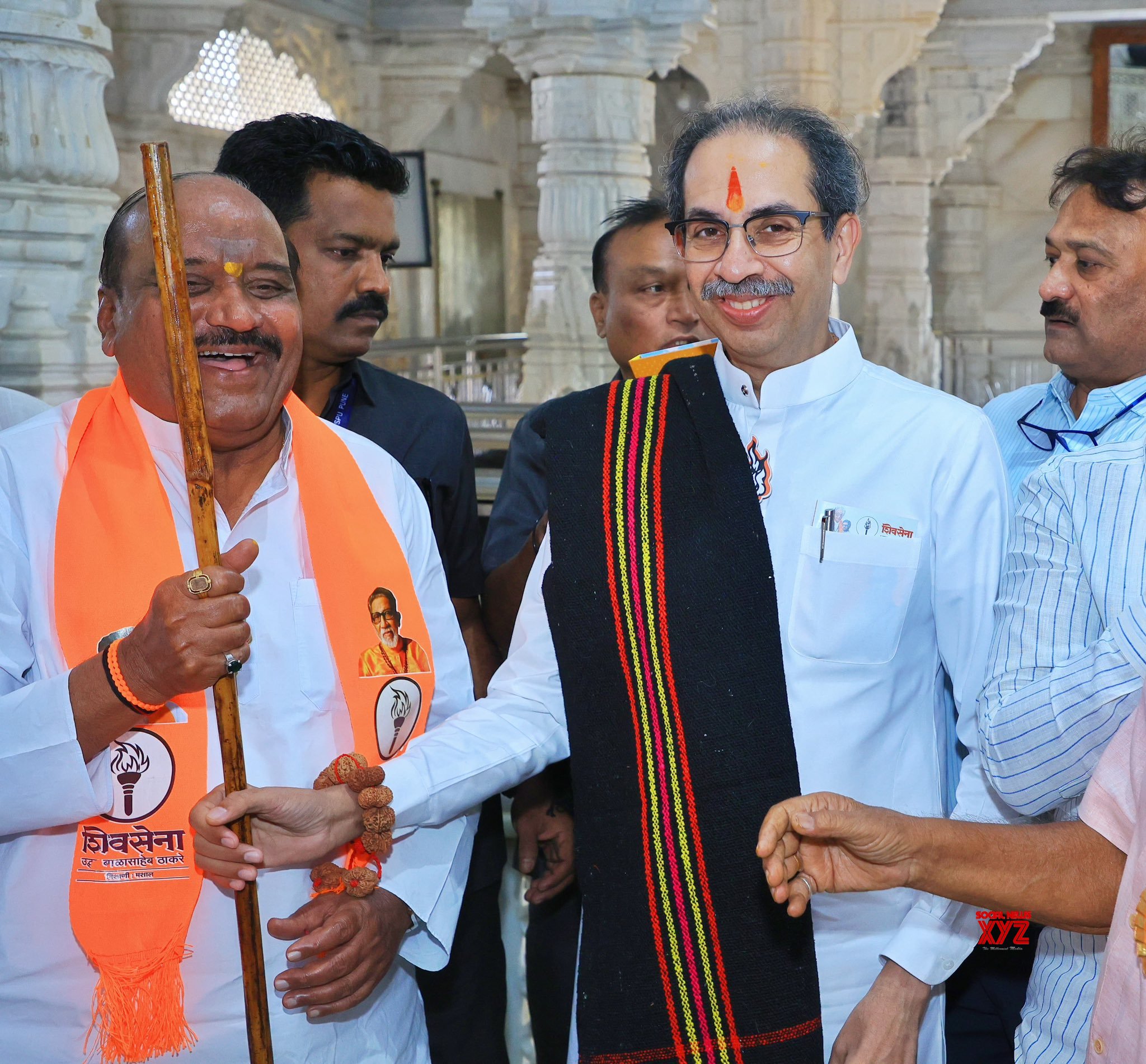 Adamapur: Shiv Sena (UBT) chief Uddhav Thackeray during his visit to ...