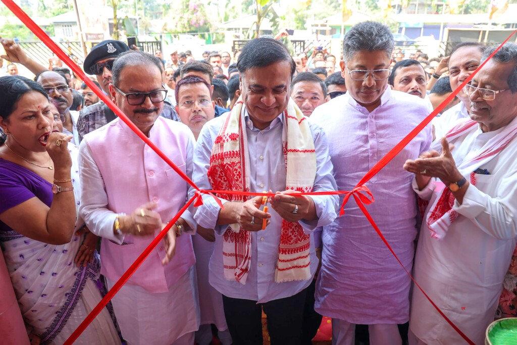 Nagaon: Assam CM Himanta Biswa Sarma inaugurates the newly constructed ...